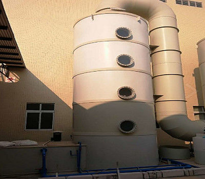 500 Mm Smoke Extraction System , Fume Scrubber System For Hot Dip ...